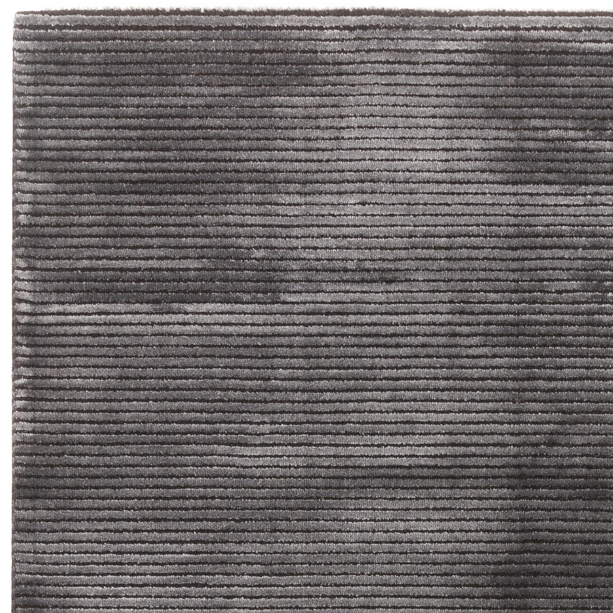 Kuza Stripe Charcoal | MaltaRugs