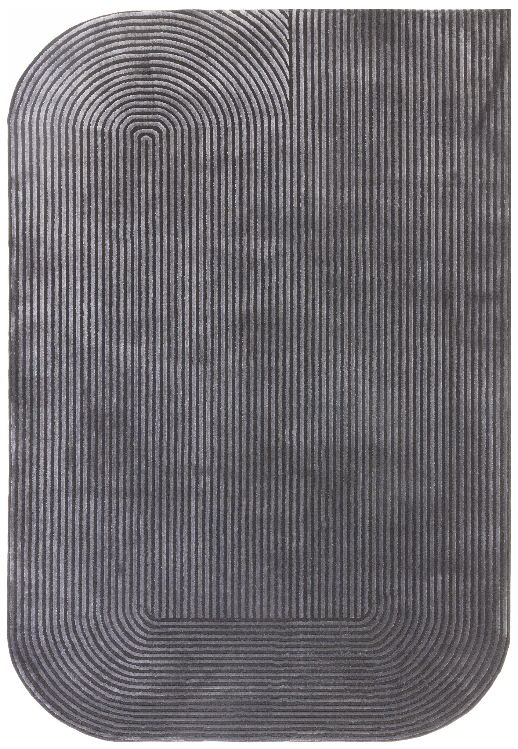 Kuza Shape Black Charcoal | MaltaRugs