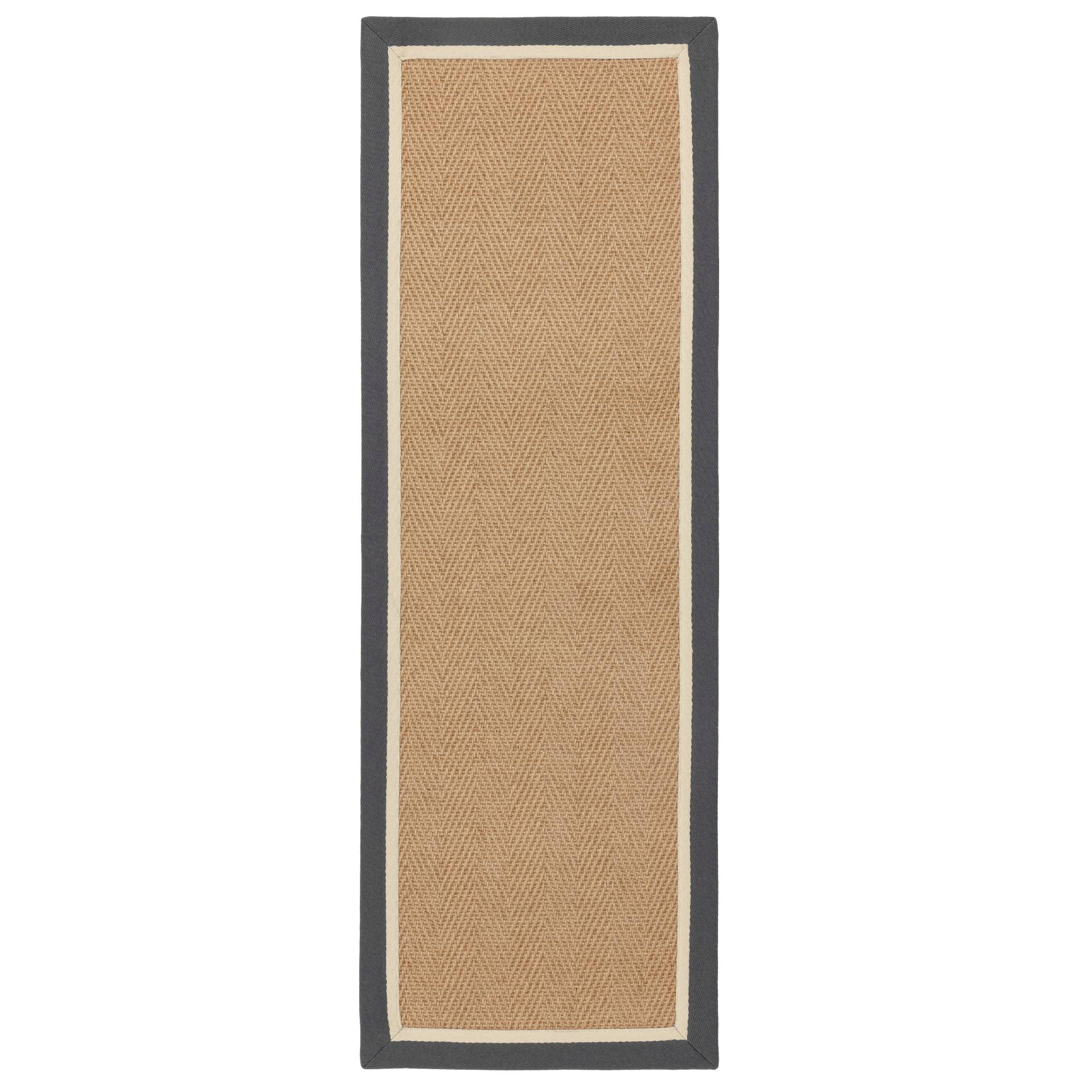 Border Herringbone Slate | MaltaRugs